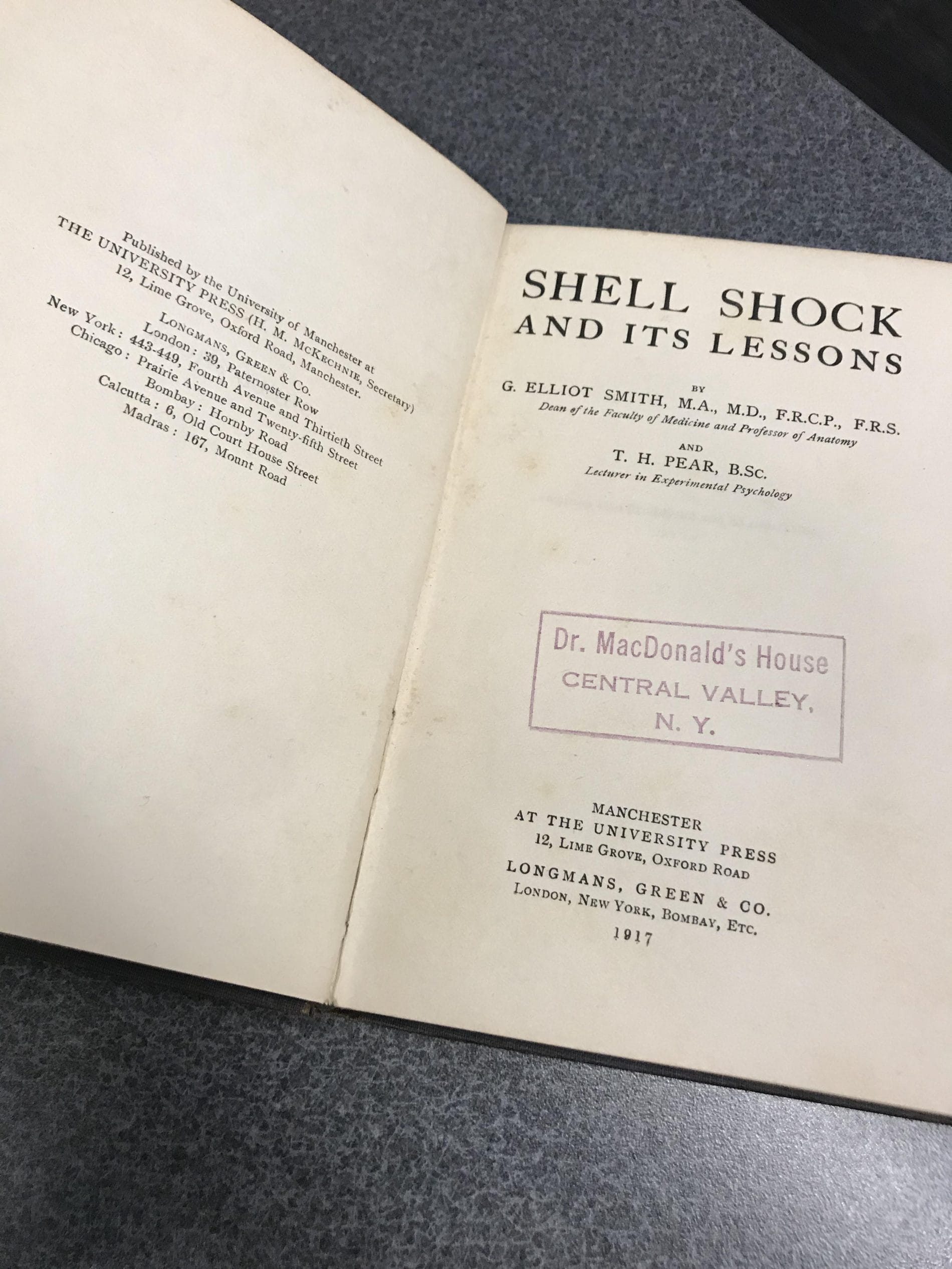 Historical Book of the Week: Shellshock and Its Lessons (1917)
